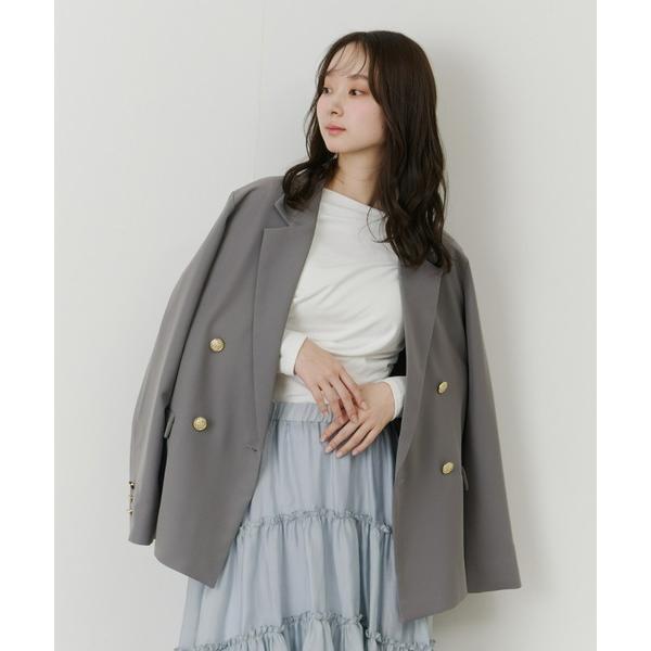 ZOZO問い合わせ番号:86588307ショップ:Olu.，オルドットブランド:Olu.，オルドット商品名:ツイルテーラードWジャケットカテゴリ:ジャケット/アウター>テーラードジャケットブランド品番:OL24SBA17素材:表地: ...