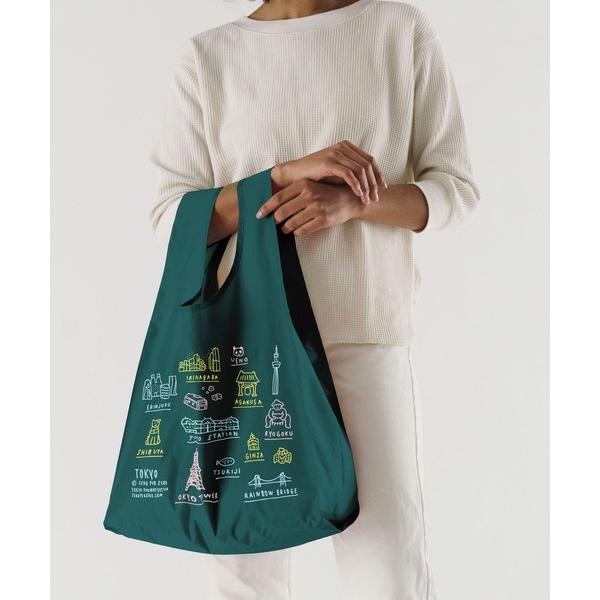 ZOZO問い合わせ番号:86590879ショップ:Global Forme Concrete，グローバルフォルムコンクリートブランド:BAGGU，バグー商品名:STANDARD BAGGU 551.TOKYO MAP マラカイトカテゴリ:バ...