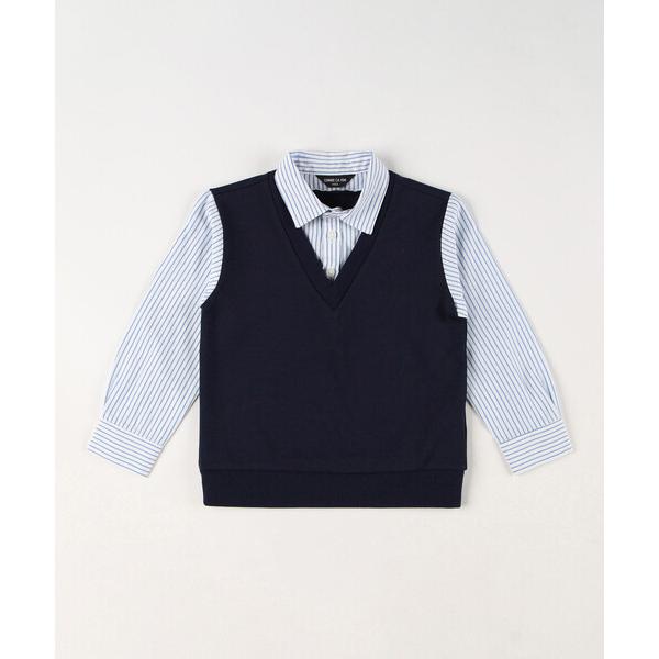 ZOZO問い合わせ番号:86624283ショップ:COMME CA ISM，コムサイズムブランド:COMME CA ISM，コムサイズム商品名:フェイクレイヤードシャツ(100-130cm)カテゴリ:トップス>シャツ/ブラウスブランド...