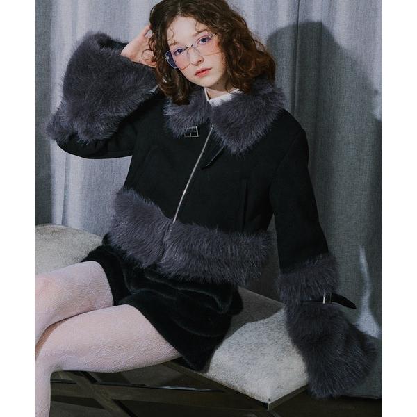 『タイムセール実施中』ZOZO問い合わせ番号:86657178ショップ:19 roots studio，ナインティーン ルーツ スタジオブランド:VIOLETTA，ヴィオレッタ商品名:ボリュームファームートンコートカテゴリ:ジャケット/アウ...