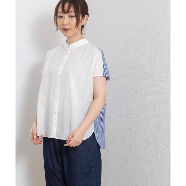 ZOZO問い合わせ番号:86657677ショップ:COO ONLINE，クーオンラインブランド:POU DOU DOU，プードゥドゥ商品名:異素材切り替えブラウスカテゴリ:トップス>シャツ/ブラウスブランド品番:241-114-687...