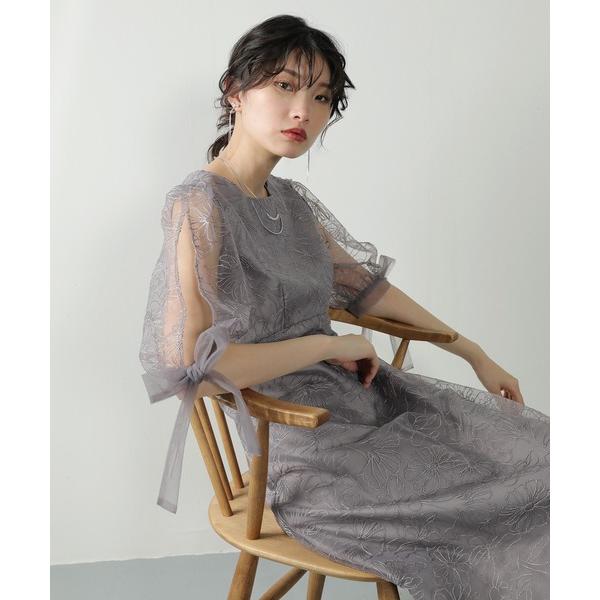 『タイムセール実施中』ZOZO問い合わせ番号:86658269ショップ:Kana，カナブランド:Kana，カナ商品名:シアー 総レース 袖リボン ハイウエスト Aライン パーティー ドレス 結婚式 お呼ばれ オケージョンカテゴリ:ワンピース...