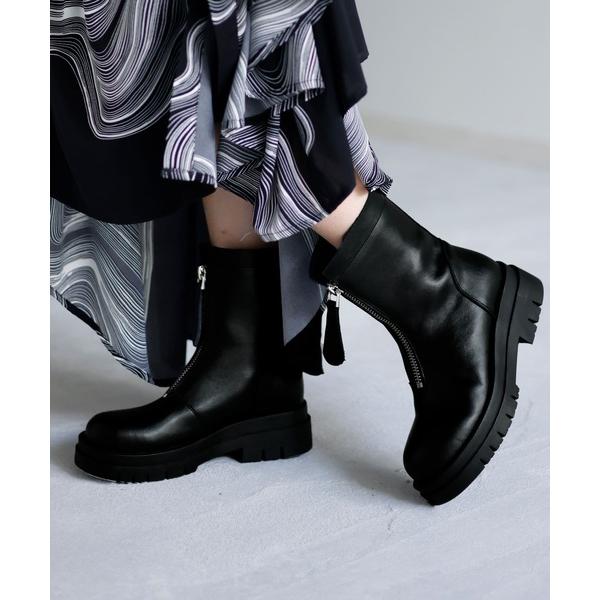 ZOZO問い合わせ番号:86659010ショップ:HUG.U，ハグユーブランド:HUG.U，ハグユー商品名:フロントジップブーツカテゴリ:シューズ>ブーツブランド品番:ssb001素材:合成皮革， ゴム原産国:中国カラー:ブラックサイ...