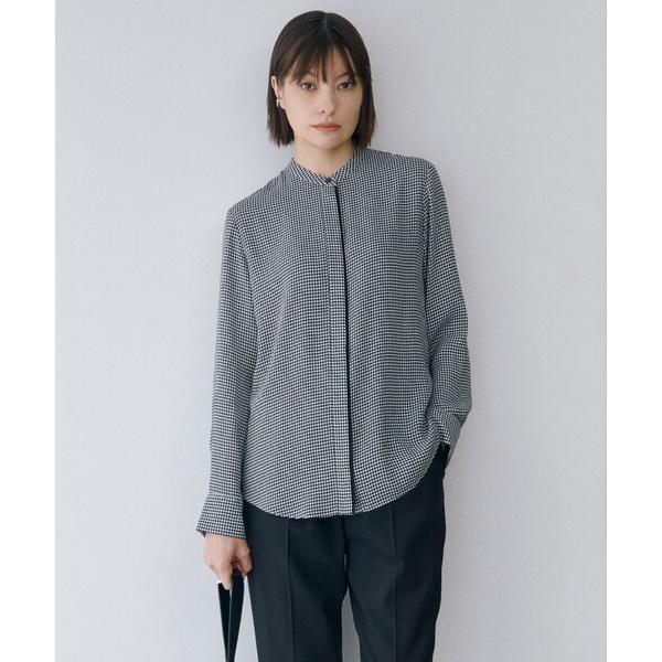 ZOZO問い合わせ番号:86660668ショップ:ICB，アイシービーブランド:ICB，アイシービー商品名:BackSatinAmunzen バンドカラーブラウスカテゴリ:トップス>シャツ/ブラウスブランド品番:BLCYCW0070素...