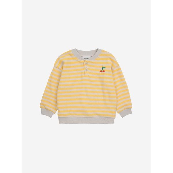 『セール実施中』ZOZO問い合わせ番号:86691409ショップ:A.en General Store，エイエン ジェネラル ストアブランド:BOBO CHOSES，ボボショーズ商品名:Baby Stripes buttoned sweat...