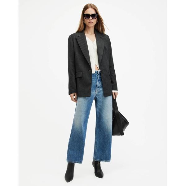 『タイムセール実施中』ZOZO問い合わせ番号:86692338ショップ:ALLSAINTS，オールセインツブランド:ALLSAINTS，オールセインツ商品名:BLAKE FRAYED CROPPED WIDE LEG DENIM JEANS...