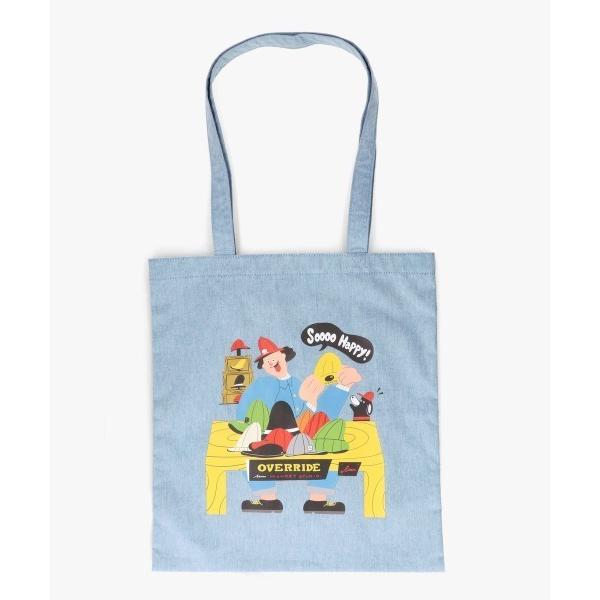 『タイムセール実施中』ZOZO問い合わせ番号:86726790ショップ:OVERRIDE，オーバーライドブランド:OVERRIDE，オーバーライド商品名:MONKEY STUDIO X OVERRIDE TOTE BAG / オーバーライド...
