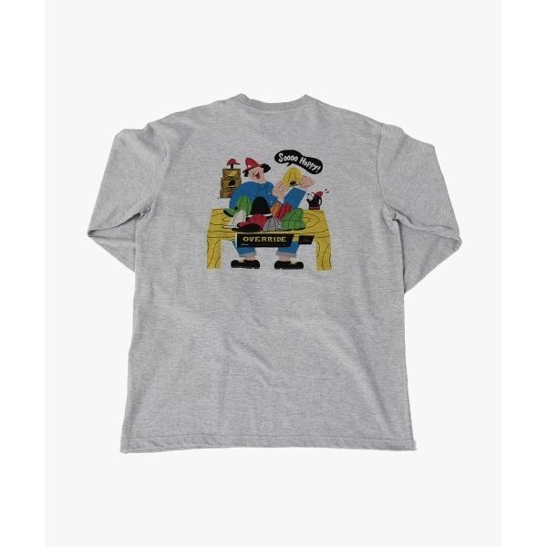 『タイムセール実施中』ZOZO問い合わせ番号:86726791ショップ:OVERRIDE，オーバーライドブランド:OVERRIDE，オーバーライド商品名:MONKEY STUDIO X OVERRIDE L/S T-shirt / オーバー...