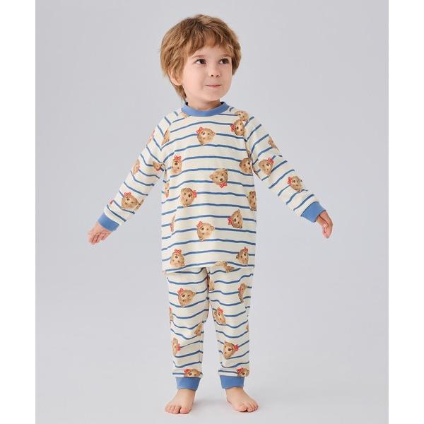 『タイムセール実施中』ZOZO問い合わせ番号:86727151ショップ:Combi mini，コンビミニブランド:combimini，コンビミニ商品名:のびのび腹巻付きスムース長袖パジャマ（くまボーダー）カテゴリ:ルームウェア>ルーム...