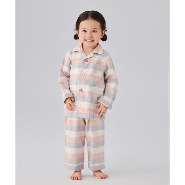 『タイムセール実施中』ZOZO問い合わせ番号:86727153ショップ:Combi mini，コンビミニブランド:combimini，コンビミニ商品名:おなか安心ボタン付きやわらかネル起毛長袖前開きパジャマ（先染めモザイクチェック）カテゴリ...