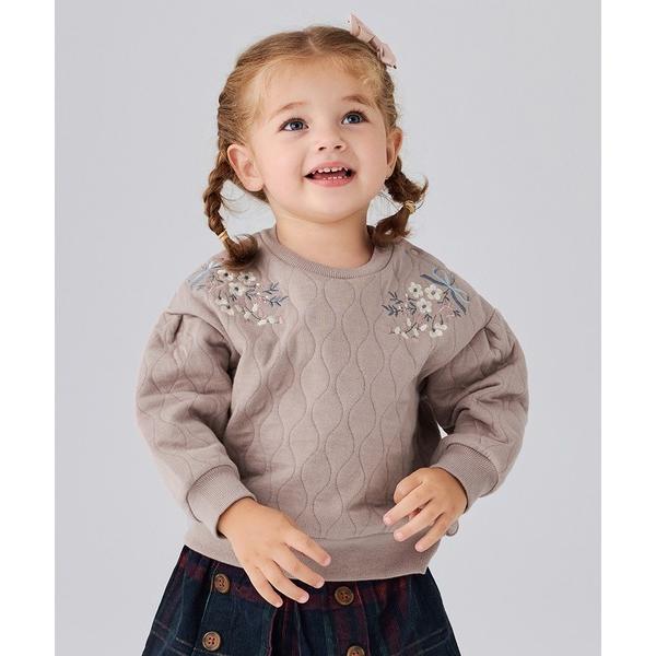 『タイムセール実施中』ZOZO問い合わせ番号:86727177ショップ:Combi mini，コンビミニブランド:combimini，コンビミニ商品名:あったかひょうたんキルトガーリー長袖トップス（小花）カテゴリ:トップス>スウェット...