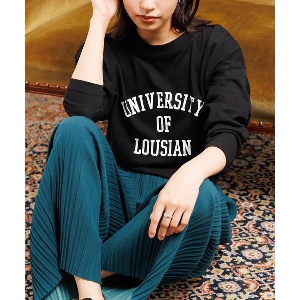 『タイムセール実施中』ZOZO問い合わせ番号:86727450ショップ:mili an deni，ミリアンデニブランド:mili an deni，ミリアンデニ商品名:カレッジプリントロンTカテゴリ:トップス>Tシャツ/カットソーブラン...