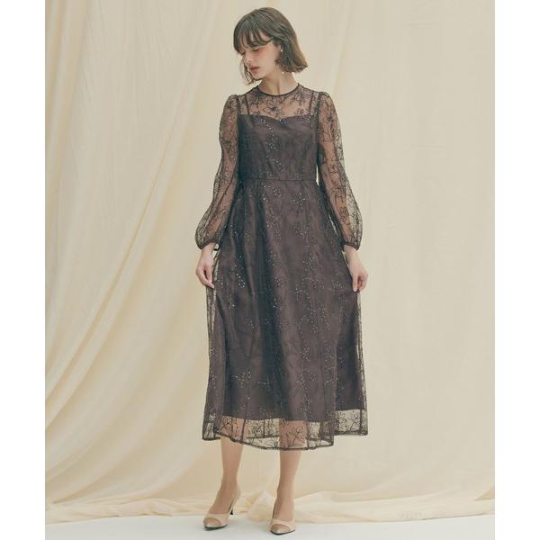 ZOZO問い合わせ番号:86762852ショップ:AIMER，エメブランド:AIMER，エメ商品名:スパンコールフラワー刺繍ロングスリーブパーティードレス　結婚式　お呼ばれ　ドレス　20代 30代 40代カテゴリ:ワンピース/ドレス>...