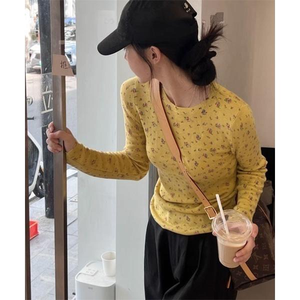 『セール実施中』ZOZO問い合わせ番号:86799261ショップ:Mayree，メイリーブランド:i-dare，アイディア商品名:【i-dare】小花柄 カットソーカテゴリ:トップス>Tシャツ/カットソーブランド品番:ID-T-001...