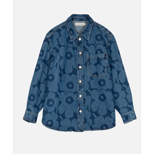 ZOZO問い合わせ番号:86803746ショップ:marimekko，マリメッコブランド:marimekko，マリメッコ商品名:【Maridenim】 Unikko / Unikko jean shirtカテゴリ:トップス>シャツ/ブ...