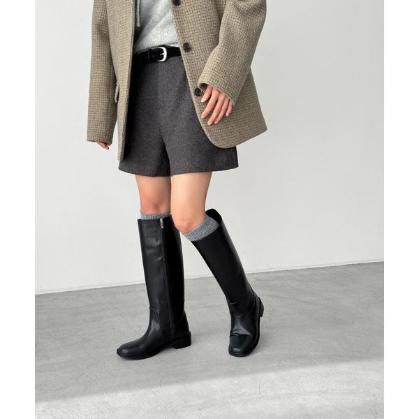 『セール実施中』ZOZO問い合わせ番号:86864698ショップ:CANAL JEAN，キャナルジーンブランド:CANAL JEAN，キャナルジーン，El mar，エルマール商品名:El mar　レザーロングブーツカテゴリ:シューズ>...