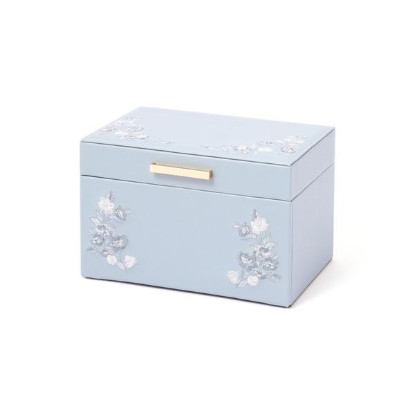 ZOZO問い合わせ番号:86864772ショップ:Francfranc，フランフランブランド:Francfranc，フランフラン商品名:エンブロイダリーフラワー ジュエリーボックス S ブルーカテゴリ:インテリア>収納グッズブランド品...