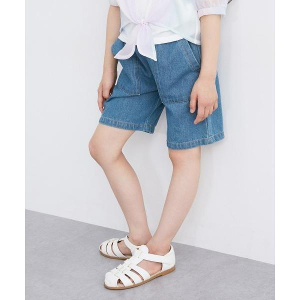 『タイムセール実施中』ZOZO問い合わせ番号:86865647ショップ:nissen，ニッセンブランド:QUNTSTYLE，キュントスタイル商品名:デニムハーフパンツカテゴリ:パンツ>デニムパンツブランド品番:VXA0123D0012...