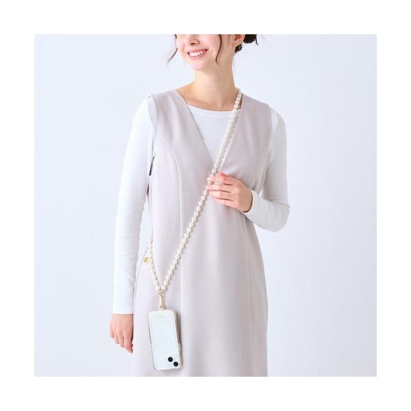 ZOZO問い合わせ番号:86866034ショップ:Francfranc，フランフランブランド:Francfranc，フランフラン商品名:スマホショルダーストラップ パール ホワイト (ストラップシート付)カテゴリ:PC・スマホグッズ/家電&...