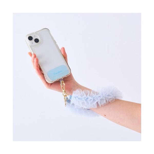 ZOZO問い合わせ番号:86866037ショップ:Francfranc，フランフランブランド:Francfranc，フランフラン商品名:スマホハンドストラップ チュール ブルー (ストラップシート付)カテゴリ:PC・スマホグッズ/家電&gt...