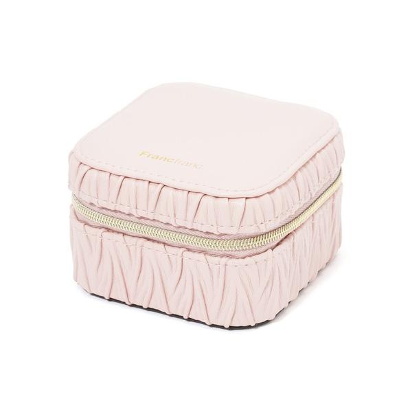 『セール実施中』ZOZO問い合わせ番号:86866046ショップ:Francfranc，フランフランブランド:Francfranc，フランフラン商品名:エンボス トラベルジュエリーボックス S ピンクカテゴリ:インテリア>収納グッズブ...