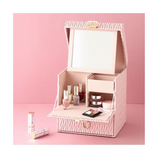 ZOZO問い合わせ番号:86866050ショップ:Francfranc，フランフランブランド:Francfranc，フランフラン商品名:エンボス コスメボックス ピンクカテゴリ:インテリア&gt;収納グッズブランド品番:1111060051...