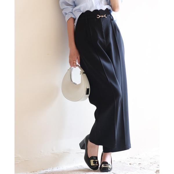ZOZO問い合わせ番号:86869347ショップ:DRESS+，ドレス プラスブランド:DRESS PLUS，ドレスプラス，DRESS STAR，ドレス スター商品名:スカラップウエストワイドパンツカテゴリ:パンツ>その他パンツブラン...