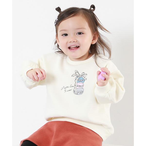 『タイムセール実施中』ZOZO問い合わせ番号:86872005ショップ:devirock，デビロックブランド:devirock，デビロック商品名:デビラボ ガールズ プリント ボリュームスリーブ 裏起毛トレーナーカテゴリ:トップス>ス...