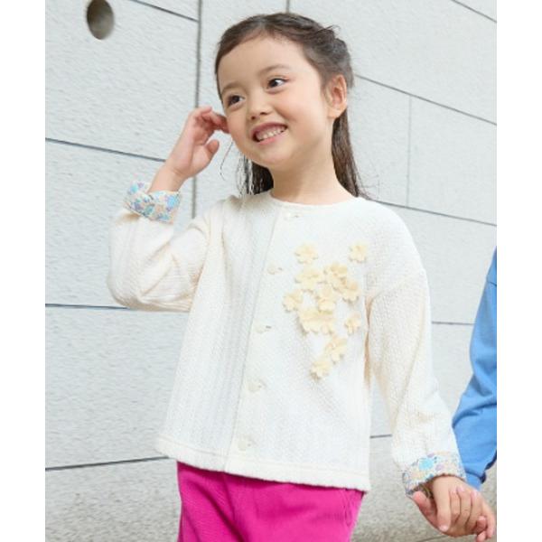 『セール実施中』ZOZO問い合わせ番号:86902272ショップ:HAKKA，ハッカブランド:hakka kids，ハッカキッズ商品名:フラワーモチーフニットソーカーディガンカテゴリ:トップス>カーディガン/ボレロブランド品番:329...