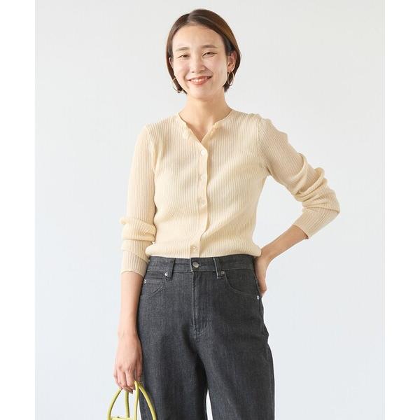 『セール実施中』ZOZO問い合わせ番号:86903193ショップ:UNFILO，アンフィーロブランド:UNFILO，アンフィーロ商品名:シアーリブ ニットカーディガンカテゴリ:トップス>カーディガン/ボレロブランド品番:KRUMCW0...