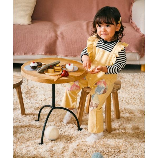 『タイムセール実施中』※このアイテムは返品・交換対象外商品です。ZOZO問い合わせ番号:86904346ショップ:こどもの森e-shop，コドモノモリイーショップブランド:kids zoo，キッズズー商品名:サロペット付きロンパースカテゴリ...