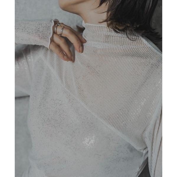 『セール実施中』ZOZO問い合わせ番号:86905205ショップ:STYLEDOOR，スタイルドアブランド:ANOGH，アノフ，STYLEDOOR，スタイルドア商品名:GLITTER PRINT SHEER TOPSカテゴリ:トップス&gt...