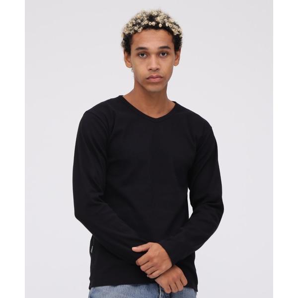 ZOZO問い合わせ番号:86917831ショップ:AVIREX，アヴィレックスブランド:AVIREX，アヴィレックス商品名:《DAILY/デイリー》RIB LONGSLEEVE V-NECK NECK T-SHIRT / リブ 長袖 Vネッ...