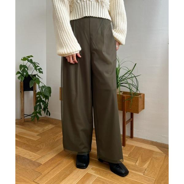 ZOZO問い合わせ番号:86919918ショップ:Olu.，オルドットブランド:Olu.，オルドット商品名:チュールレイヤードワイドパンツカテゴリ:パンツ>その他パンツブランド品番:MI24OEA11素材:本体: ポリエステル96%，...