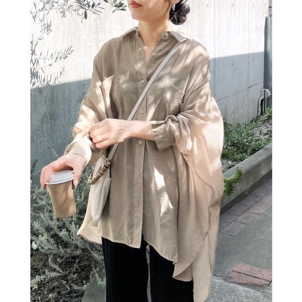 『タイムセール実施中』ZOZO問い合わせ番号:86937771ショップ:reca，レカブランド:reca，レカ商品名:シアードルマンシャツカテゴリ:トップス>シャツ/ブラウスブランド品番:y4402素材:レーヨン75%、ナイロン25%...