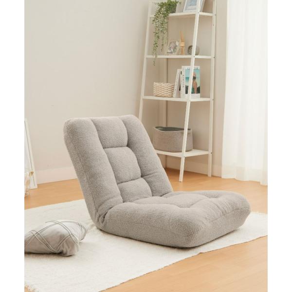 『タイムセール実施中』ZOZO問い合わせ番号:86937789ショップ:BELLUNA PLUS，ベルーナ プラスブランド:iellio，イエリオ商品名:ふわもこストレッチ座椅子 / 1P フロアソファ 14段階リクライニングカテゴリ:イン...
