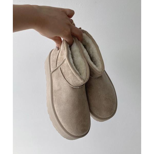 ZOZO問い合わせ番号:86940113ショップ:AS KNOW AS PLUS，アズノゥアズプラスブランド:AS KNOW AS plus，アズノゥアズプラス商品名:厚底ショートムートンブーツカテゴリ:シューズ>ブーツブランド品番:...