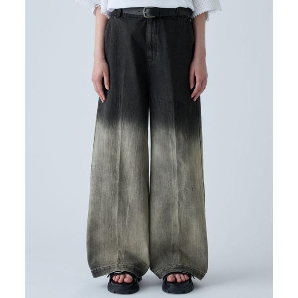 ZOZO問い合わせ番号:86941216ショップ:EMMA CLOTHES，エマ クローズブランド:VELNUS，ベルナス商品名:【VELNUS】Vintage design gradation crack wide flare denim...