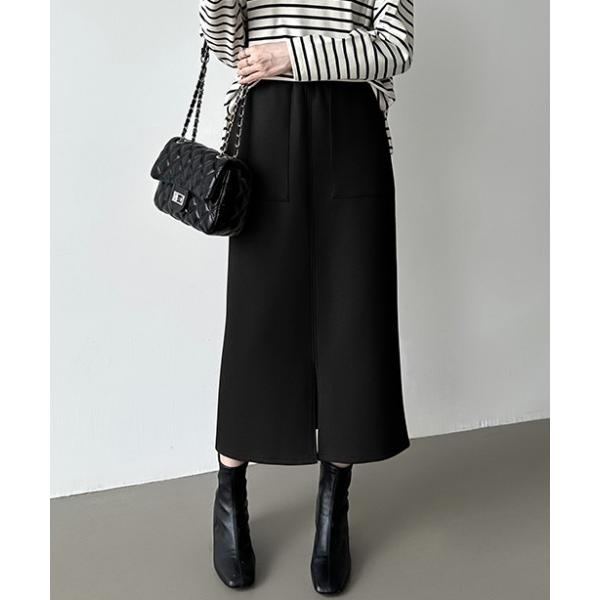 『タイムセール実施中』ZOZO問い合わせ番号:86941404ショップ:Ada.，エイダブランド:COCOMOMO，ココモモ商品名:選べる2タイプ 楽々ストレッチスカート ナロースカート スリット タイトスカート ポケット付き スカート ノ...