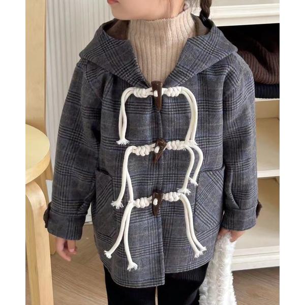 『タイムセール実施中』ZOZO問い合わせ番号:86943827ショップ:aimoha，アイモハブランド:aimoha，アイモハ商品名:【aimoha-KIDS-】フェイクダッフルコートカテゴリ:ジャケット/アウター>ダッフルコートブラ...