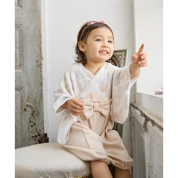 『タイムセール実施中』ZOZO問い合わせ番号:86943891ショップ:cross marche，クロスマルシェブランド:Rosemadame，ローズマダム商品名:ベビー リボン付き袴ロンパース（女の子）カテゴリ:水着/着物・浴衣>着...