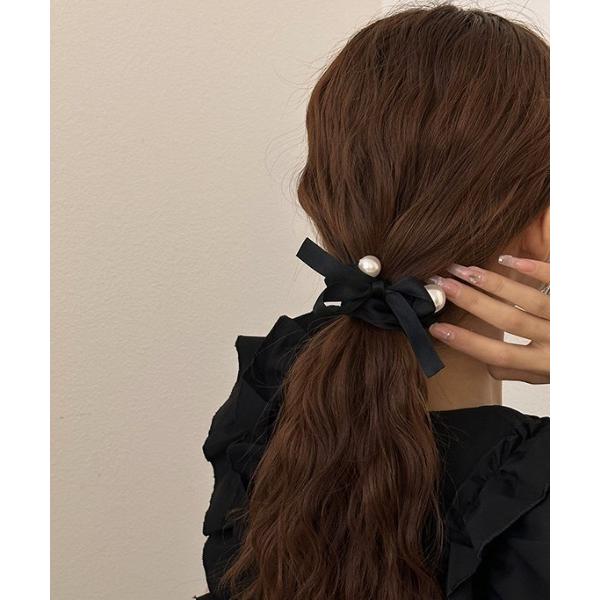 『タイムセール実施中』ZOZO問い合わせ番号:87041184ショップ:TONE，トーンブランド:TONE SELECT GOODS，トーンセレクトグッズ商品名:【resonance】大粒パール リボンシュシュカテゴリ:ヘアアクセサリー&g...