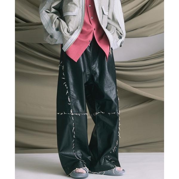 ZOZO問い合わせ番号:87041615ショップ:MAISON SPECIAL，メゾン スペシャルブランド:MAISON SPECIAL，メゾンスペシャル商品名:《UNISEX》Artificial Leather Wide Pants/ア...