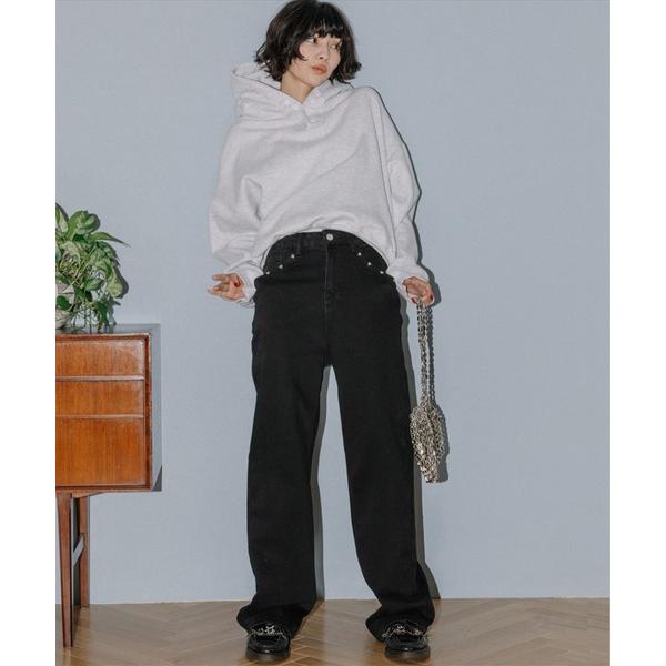 ZOZO問い合わせ番号:87041842ショップ:Lace Ladies，レースレディースブランド:SUWDEE，スーディー商品名:heart studs black denim ptカテゴリ:パンツ>デニムパンツブランド品番:230...