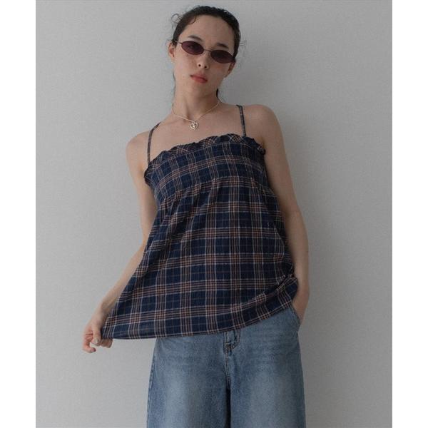 『タイムセール実施中』ZOZO問い合わせ番号:87041922ショップ:Lace Ladies，レースレディースブランド:SUWDEE，スーディー商品名:checked cami tunic topsカテゴリ:トップス>キャミソールブ...