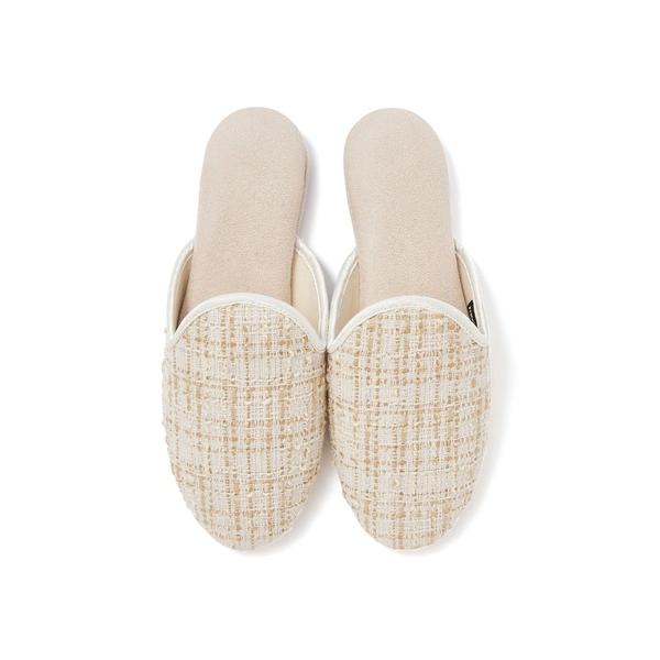 ZOZO問い合わせ番号:87043095ショップ:Francfranc，フランフランブランド:Francfranc，フランフラン商品名:ツイード ルームシューズ ホワイトカテゴリ:インテリア>ルームシューズ/スリッパブランド品番:11...