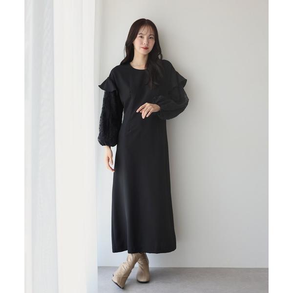 『セール実施中』ZOZO問い合わせ番号:87043328ショップ:BLUEEAST，ブルーイーストブランド:BLUEEAST，ブルーイースト商品名:刺繍レーススリーブタイトワンピース結婚式 成人式 二次会 同窓会 セレモニー パーティードレ...