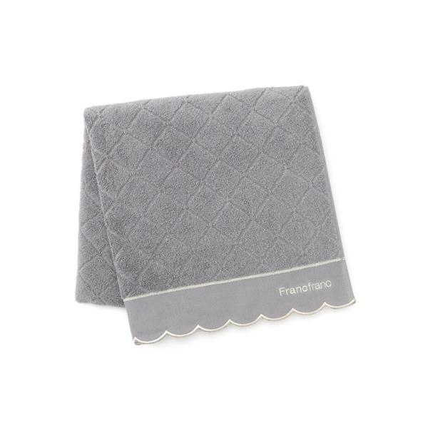 ZOZO問い合わせ番号:87044098ショップ:Francfranc，フランフランブランド:Francfranc，フランフラン商品名:抗菌防臭 キルトスカラップ バスタオル グレーカテゴリ:インテリア>タオルブランド品番:11051...