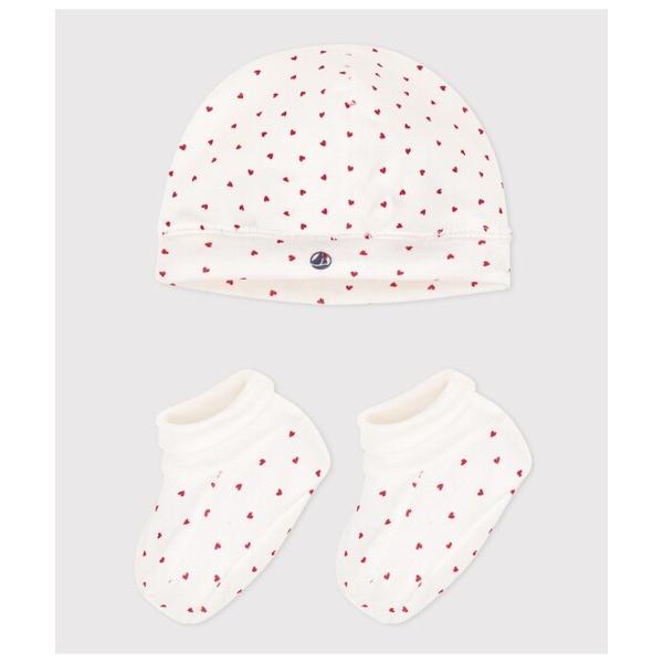 ZOZO問い合わせ番号:87075621ショップ:PETIT BATEAU，プチバトーブランド:PETIT BATEAU，プチバトー商品名:ベビーキャップ＆ブーティセットカテゴリ:帽子>キャップブランド品番:A0ARZ素材:身生地 /...