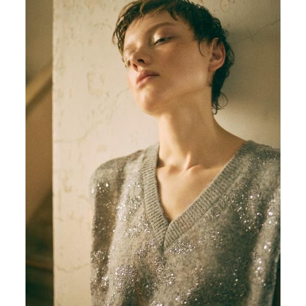『タイムセール実施中』ZOZO問い合わせ番号:87142724ショップ:Dorry Doll，ドリードールブランド:EN NEUME，エンノイム商品名:Sequin Jacquard Knit Vestカテゴリ:トップス>ニット/セー...